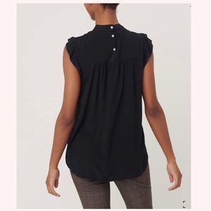 LOFT | Tops | Loft Eyelet Flutter Shell | Poshmark